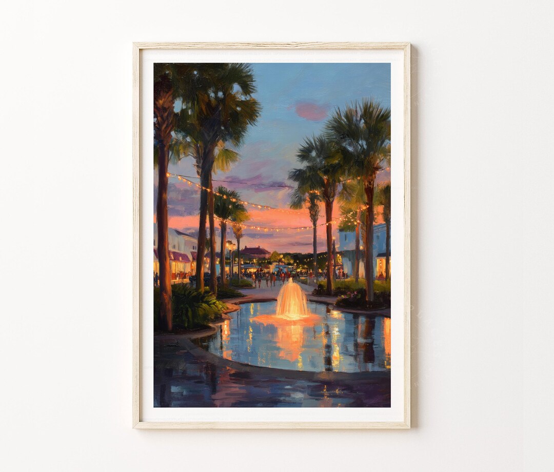 Destin Florida Watercolor Poster | Florida Travel Home Decor - Etsy