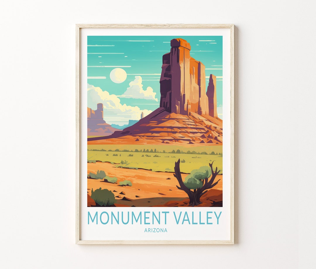 Monument Valley Arizona Travel Poster, Monument Valley Arizona Travel ...
