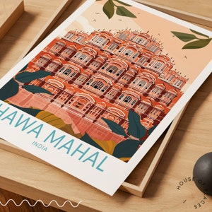 Hawa Mahal Travel Print, Hawa Mahal Palace Poster, India Wall Art ...
