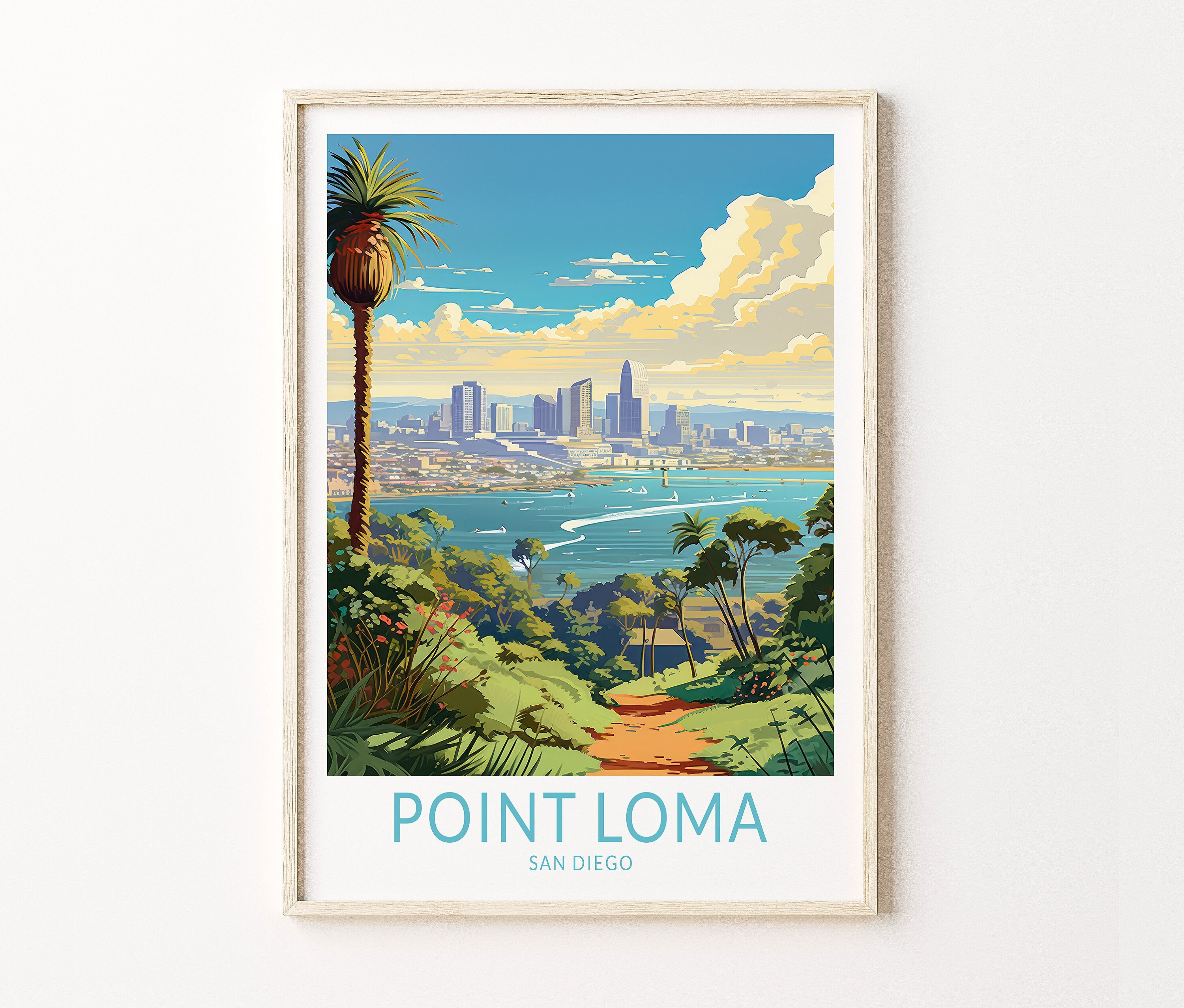 Point Loma San Diego Travel Wall Art, Point Loma California Travel ...