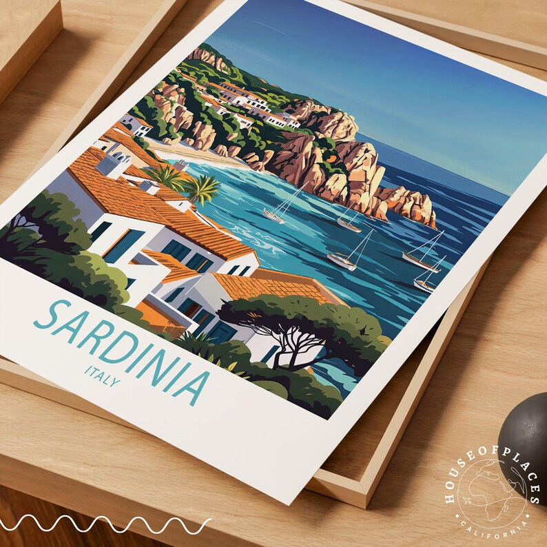 Sardinia Italy Travel Print, Italy Wall Art Print, Sardinia Travel ...