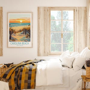 Carolina Beach Poster, Carolina Beach North Carolina Wall Art, North ...
