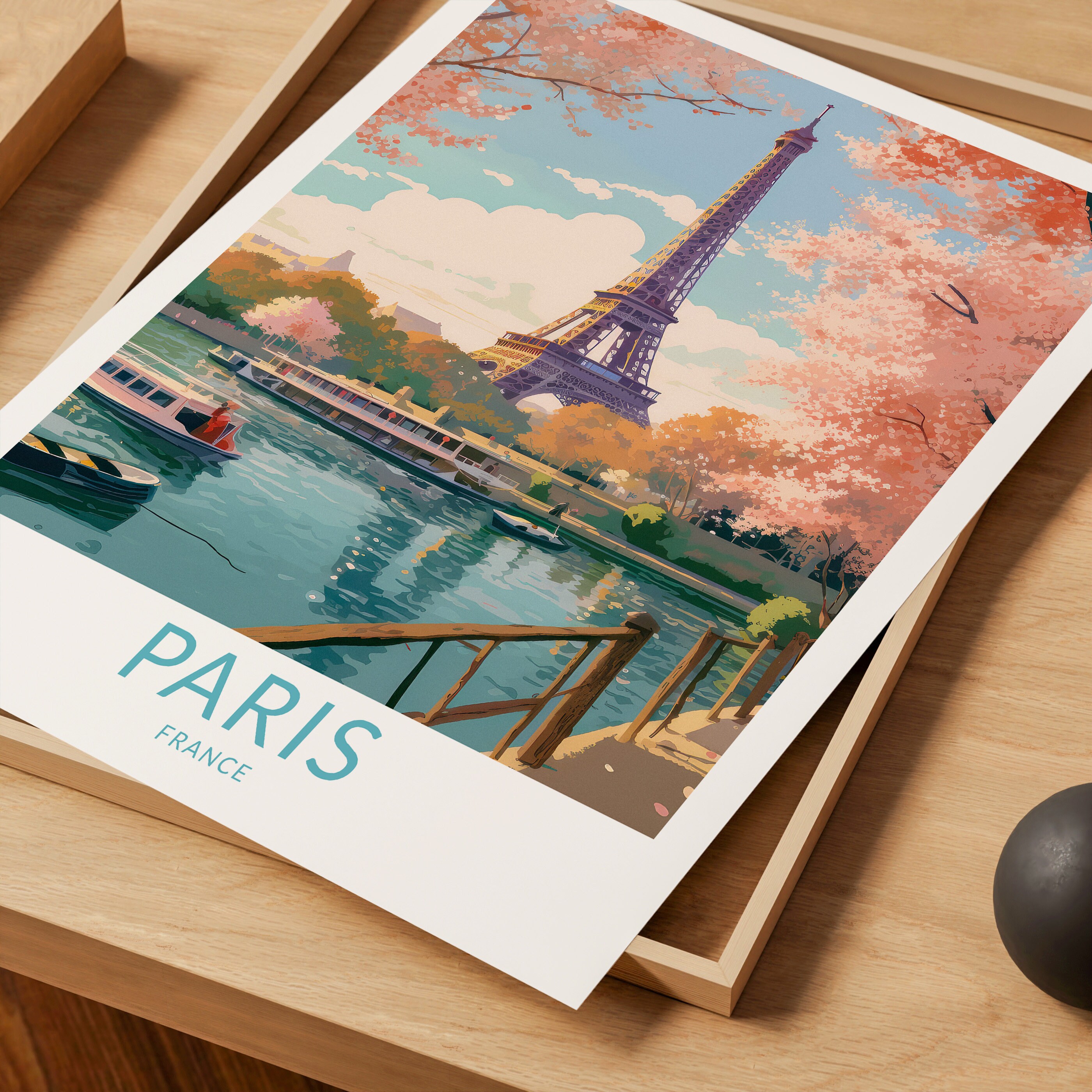 Paris Travel Print Wall Art Eiffel Tower Paris France Travel - Etsy