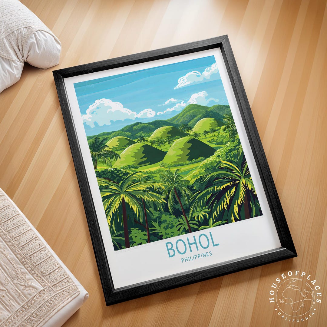 Bohol Philippines Travel Print, Philippines Travel Poster, Bohol Travel ...