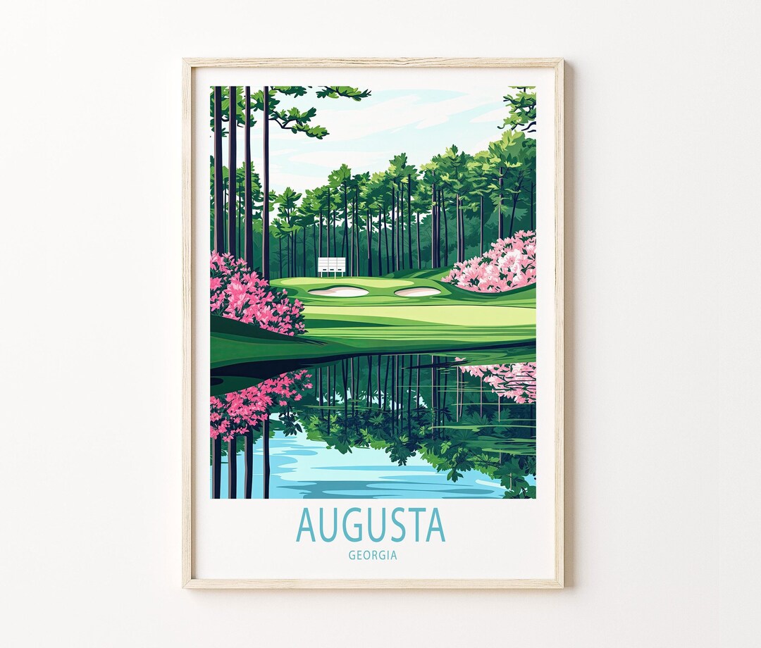 Augusta Travel Poster, Georgia Wall Art, Augusta Georgia Print ...