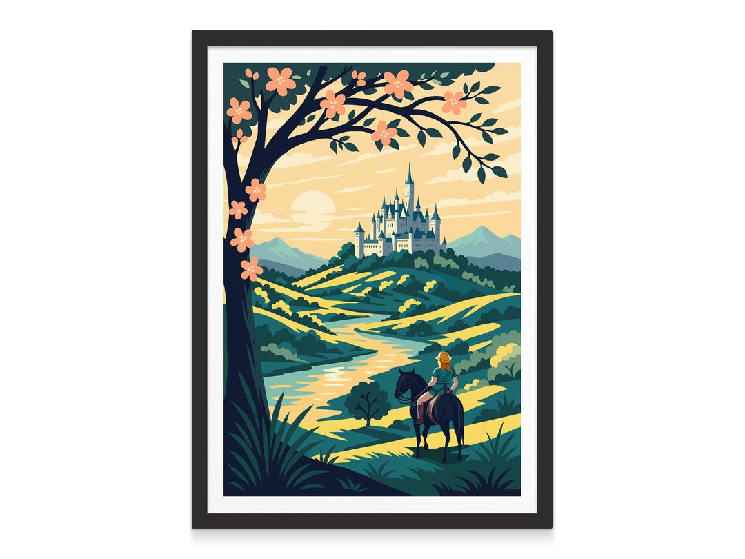 Hyrule Great Plateau Travel Poster, the Legend of Zelda Wall Art ...