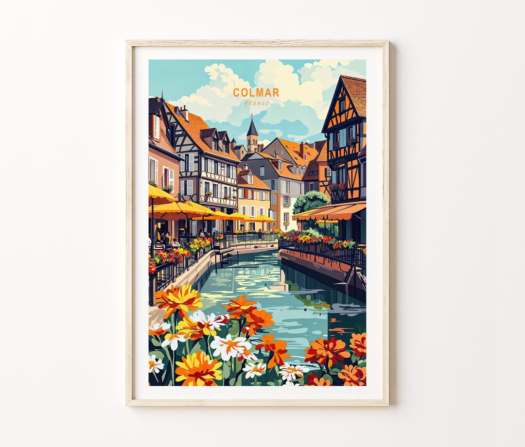 Colmar France Poster, Colmar Travel Wall Art, France Travel Print, City ...