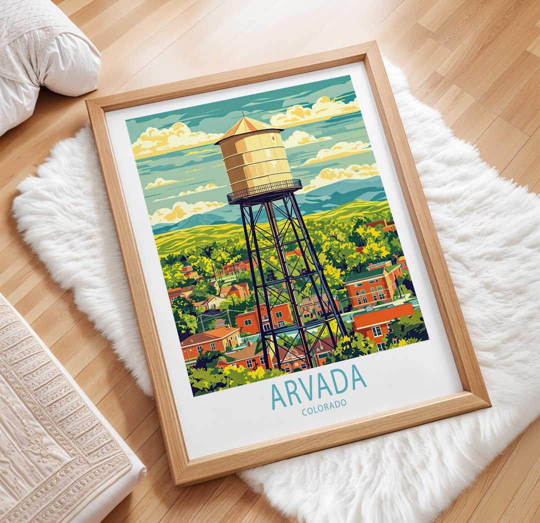 Arvada Travel Poster, Colorado Wall Art, Arvada Print, Home Decor ...