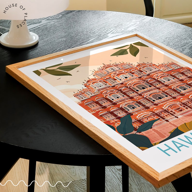 Hawa Mahal Travel Print, Hawa Mahal Palace Poster, India Wall Art ...