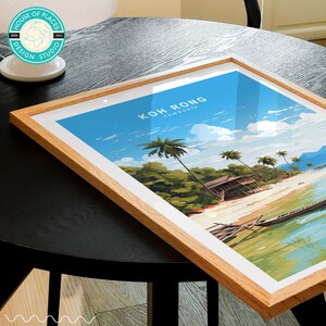 Koh Rong Cambodia Travel Print, Cambodia Travel Art Wall Decor, Koh ...