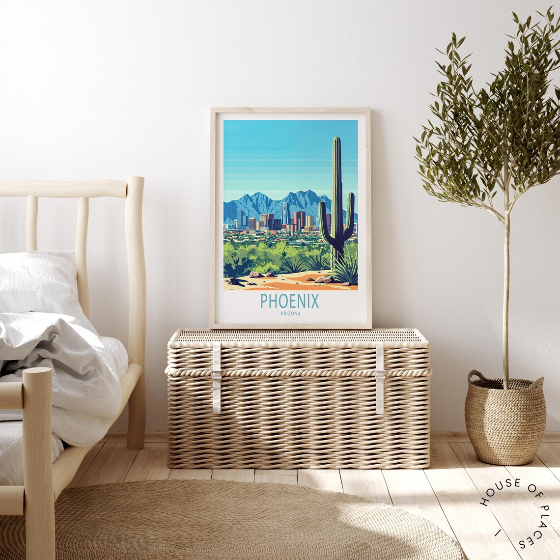 Phoenix Arizona Travel Poster, Arizona Wall Art, Phoenix Print ...