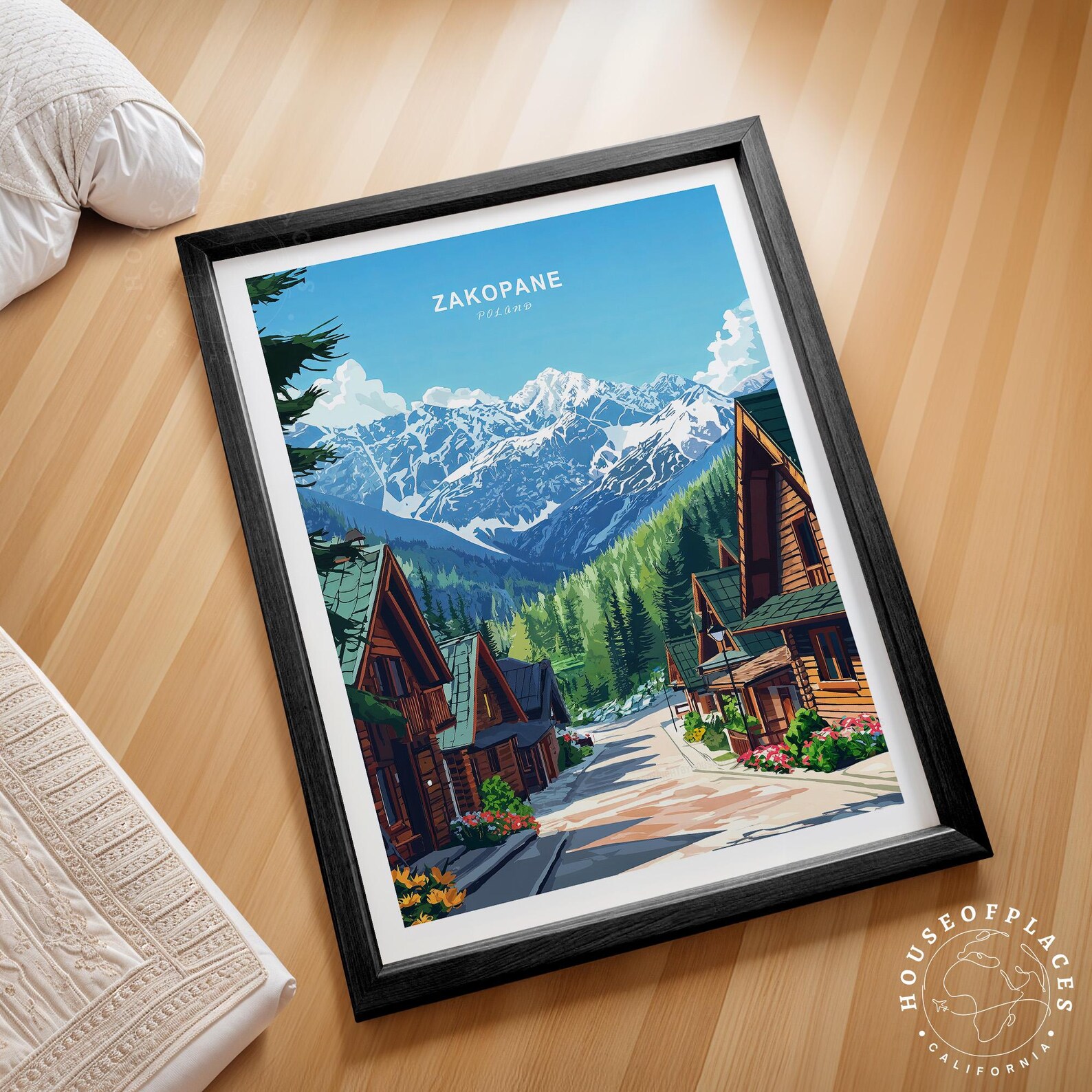 Zakopane Wall Art Print, Poland Travel Print, Zakopane Poland Travel ...
