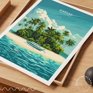 Siargao Philippines Travel Poster, Siargao Travel Wall Art, Philippines ...