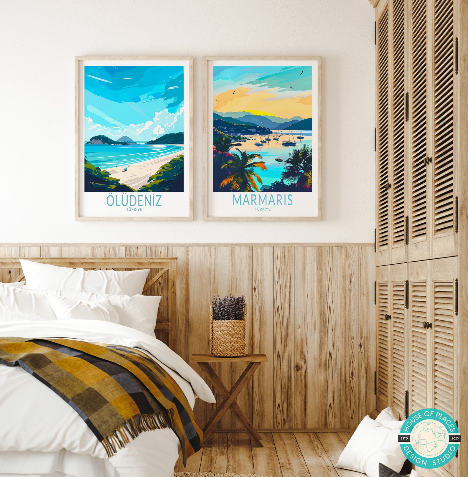 Oludeniz Turkiye Travel Poster, Oludeniz Travel Poster, Fethiye ...