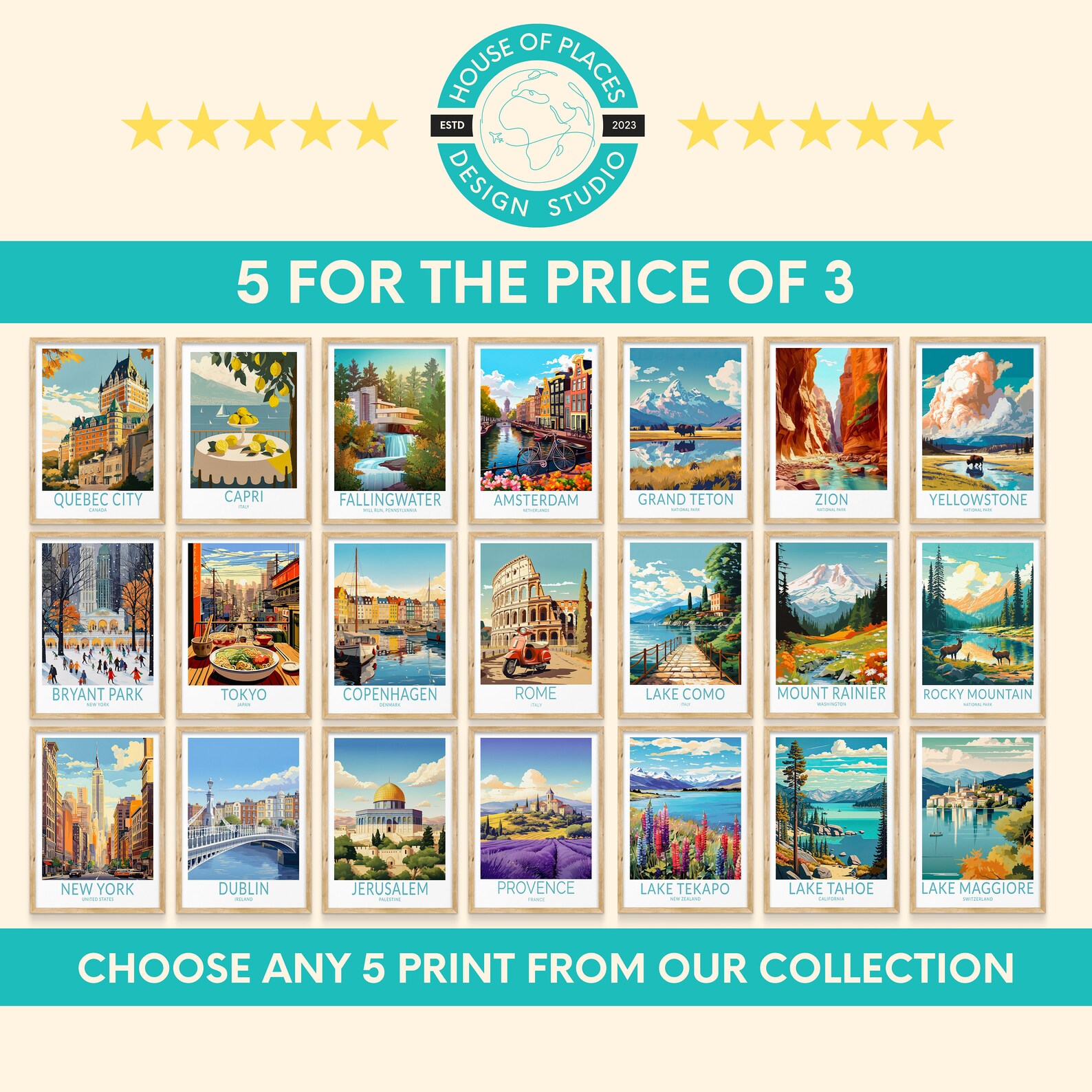 Fiji Oceania Travel Poster, Fiji Poster Print, Fiji Oceania Wall Art ...