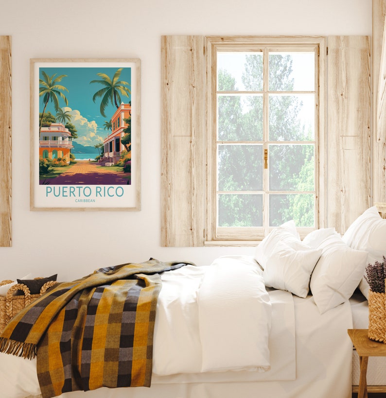 Puerto Rico Travel Poster Wall Art, Puerto Rico Poster, Puerto Rico ...