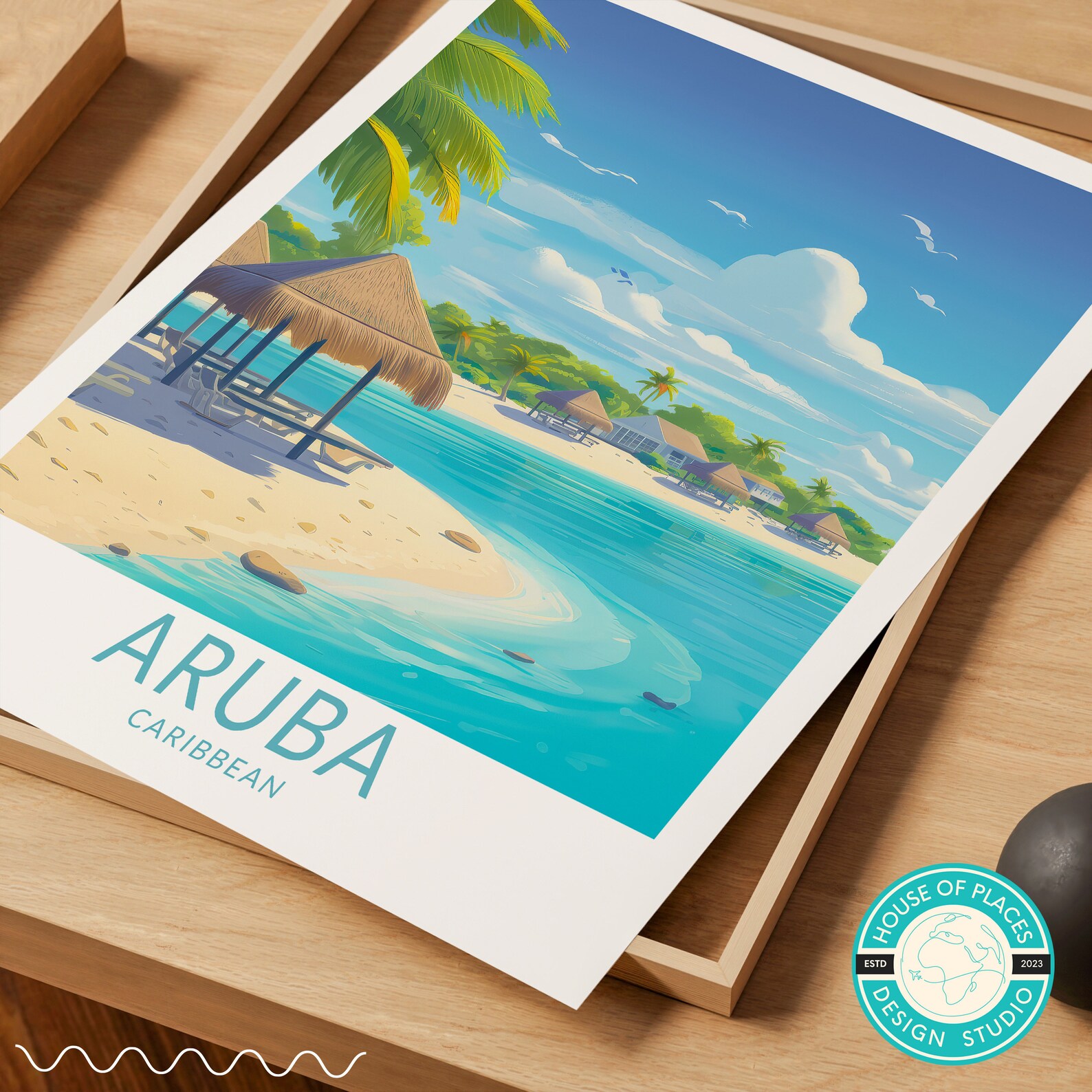 Aruba Travel Poster, Aruba Caribbean Poster Print, Aruba Caribbean ...