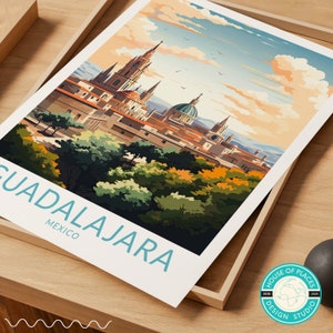 Guadalajara Mexico Travel Poster, Guadalajara Travel Poster Print ...
