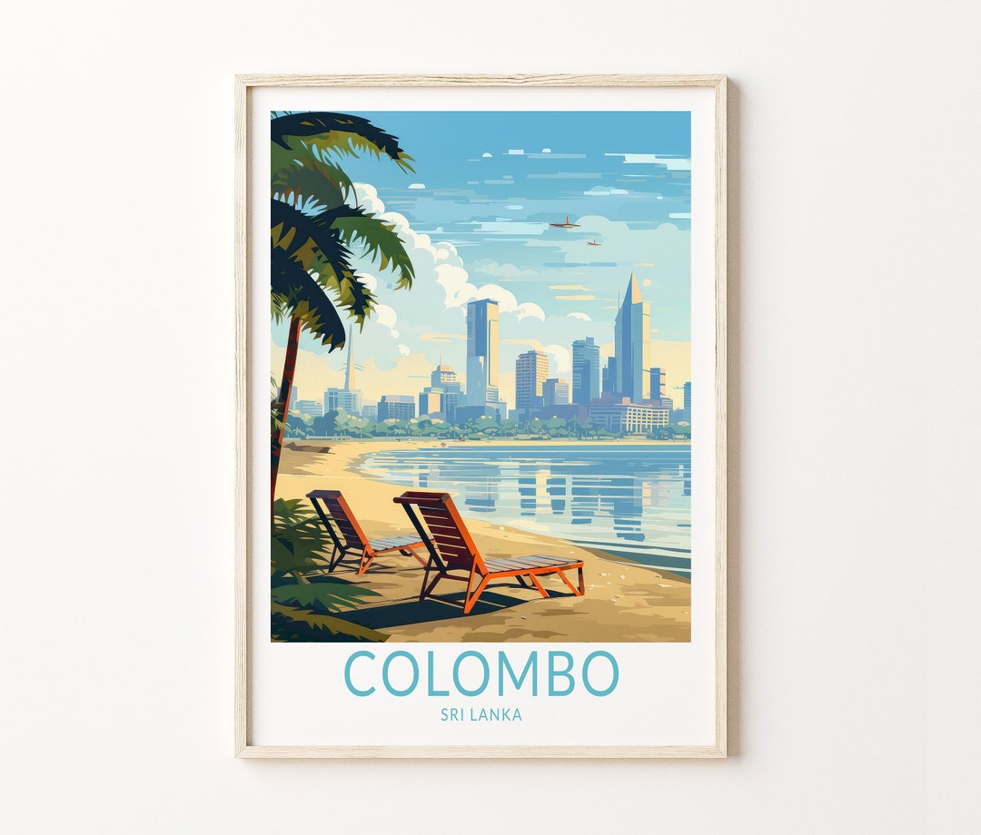 Colombo Sri Lanka Travel Poster, Colombo Sri Lanka Poster Print ...