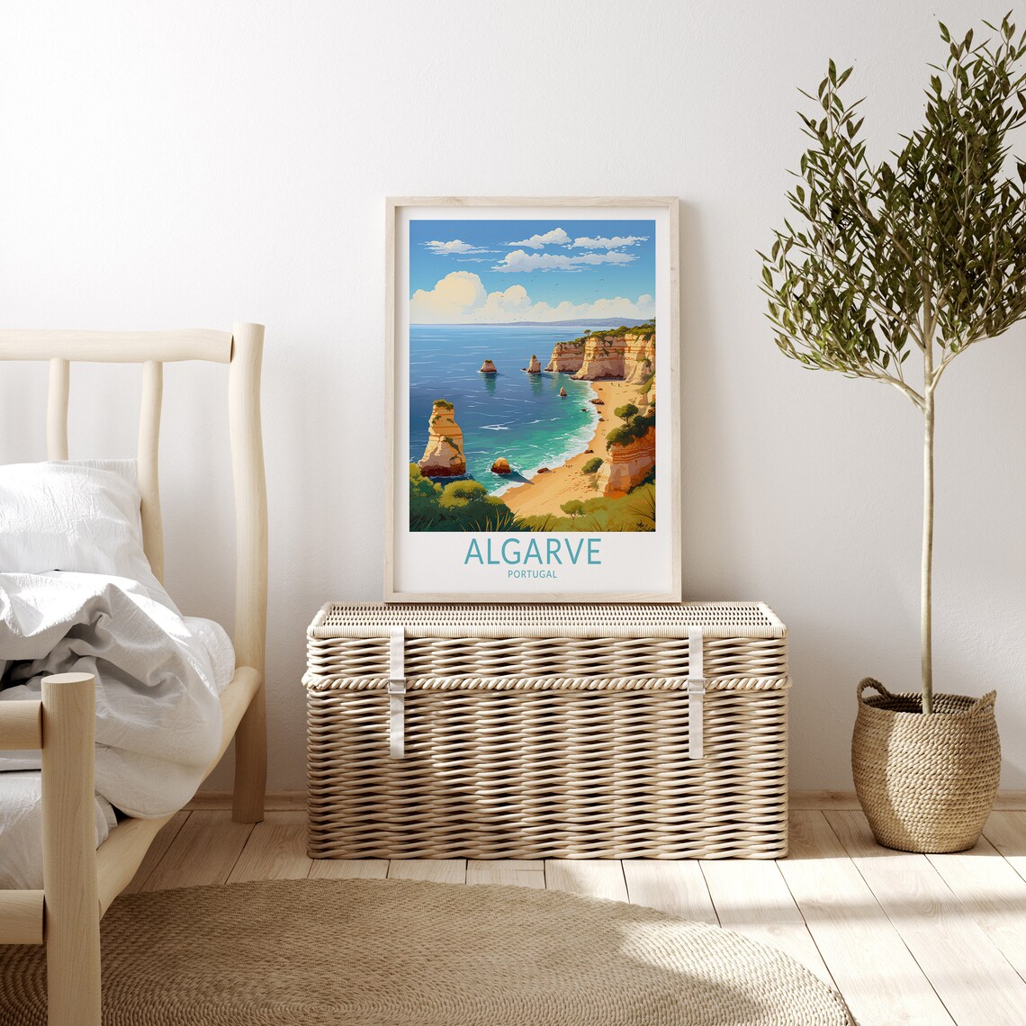 Algarve Portugal Travel Print, Algarve Coast Poster Print, Portugal ...