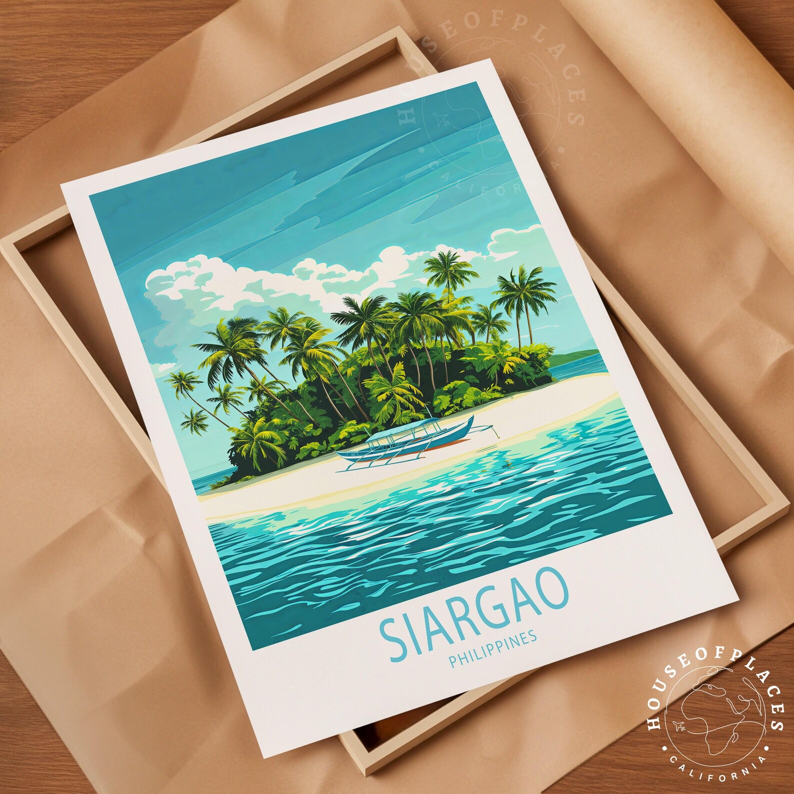 Siargao Philippines Travel Print, Siargao Travel Poster, Philippines ...