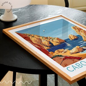 Cabo San Lucas Travel Poster, Mexico Travel Wall Art, Mexico Coast ...