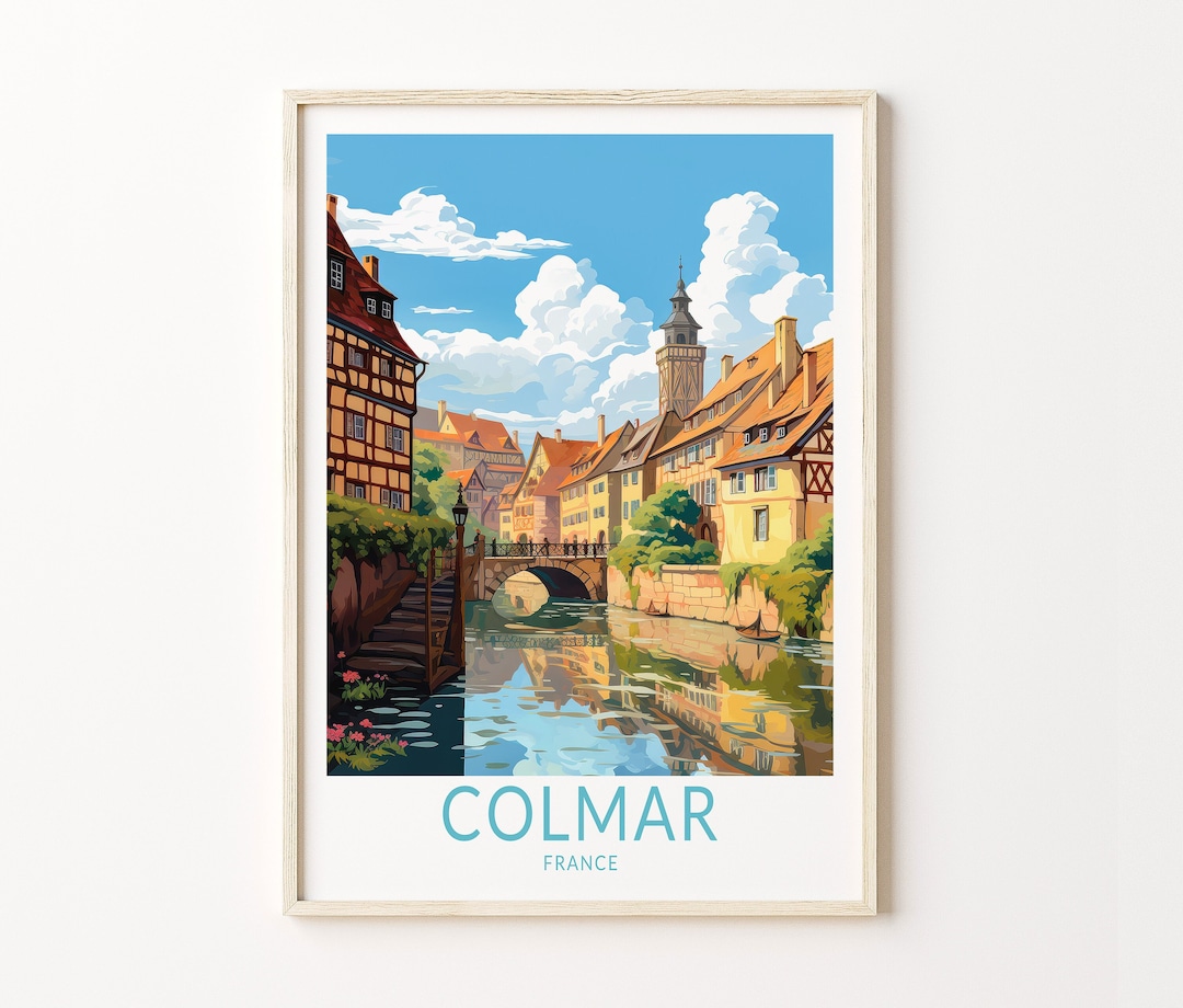Colmar City Travel Print, Colmar France Travel Poster Print, Colmar ...