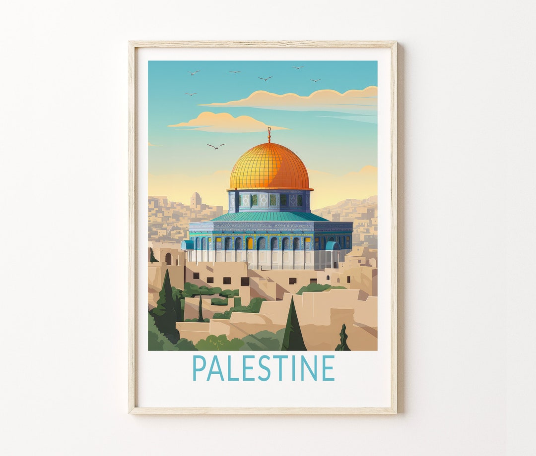 Palestine Travel Poster, Palestine Poster Print, Palestine Custom ...