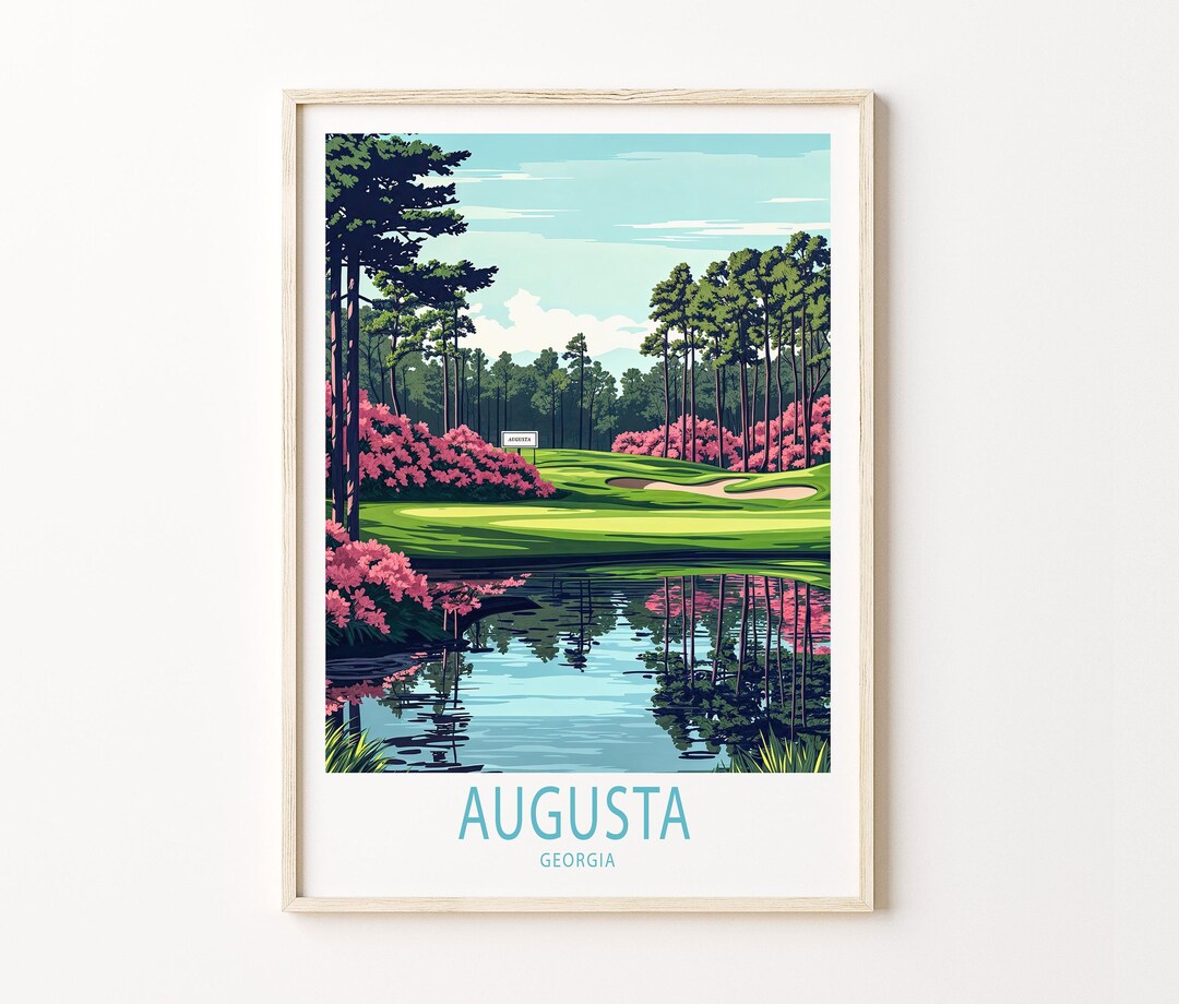 Augusta Travel Poster, Georgia Wall Art, Augusta Print, Wedding Gifts ...