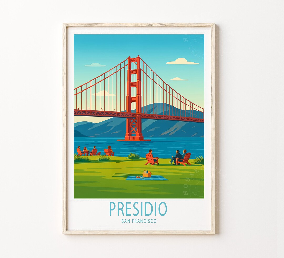 Presidio San Francisco Wall Art Print, Presidio Travel Poster, San ...