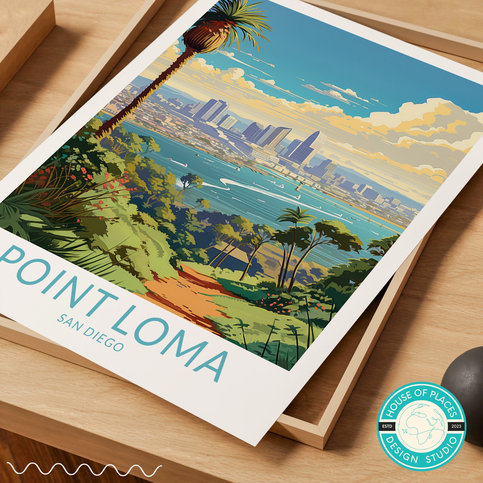 Point Loma San Diego Travel Wall Art, Point Loma California Travel ...