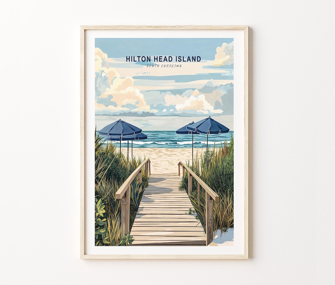 Hilton Head Island Poster, Hilton Head Island South Carolina Wall Art ...