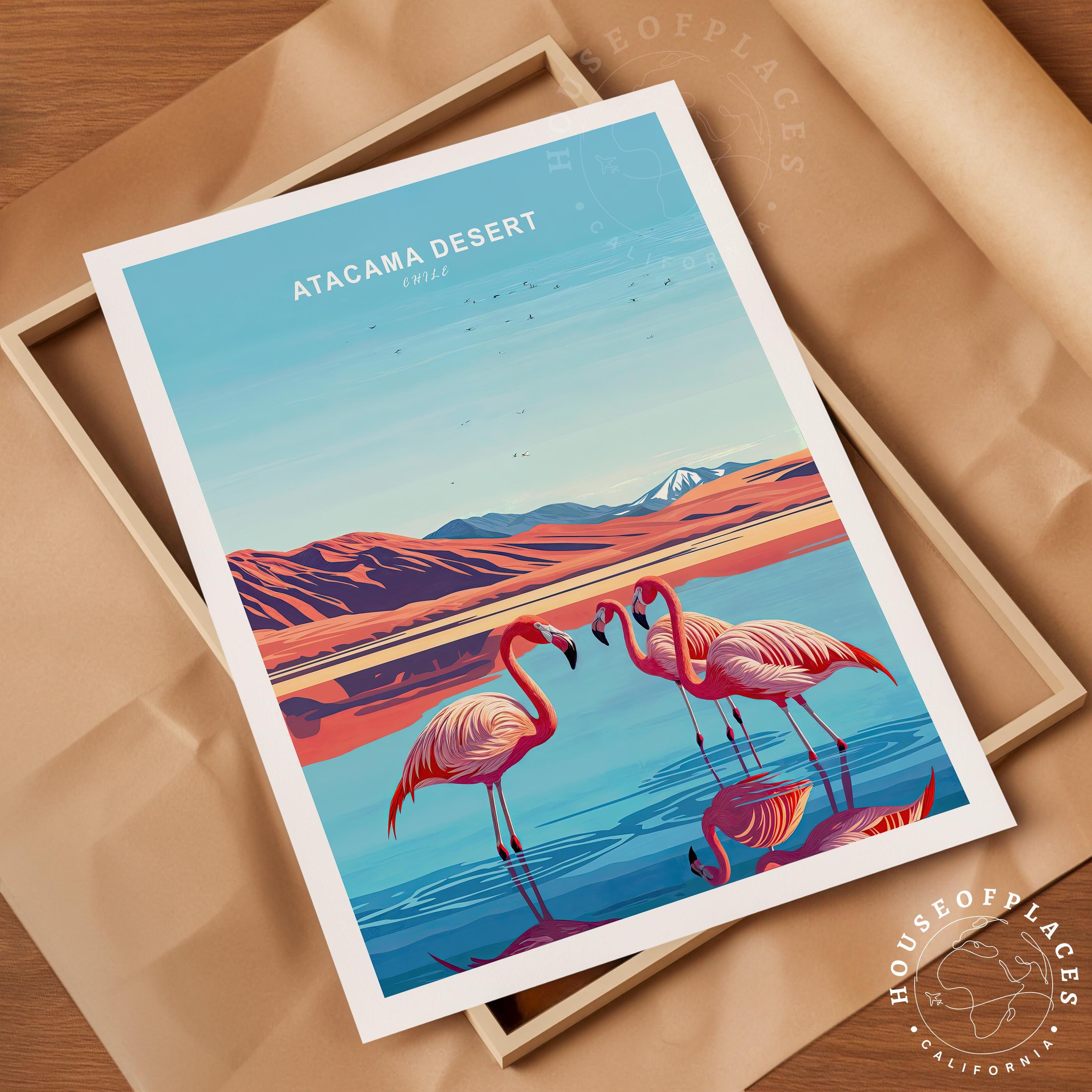 South America Atacama Desert Wall Art, Chile Desert Print, Atacama ...