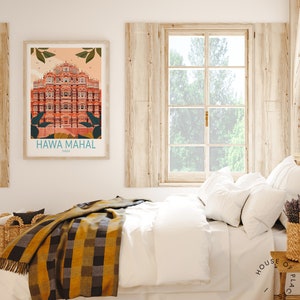 Hawa Mahal Travel Print, Hawa Mahal Palace Poster, India Wall Art ...