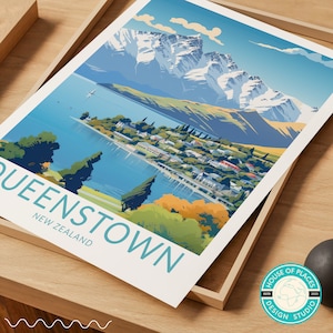Queenstown New Zealand Print Wall Art, Queenstown Poster, Queenstown ...