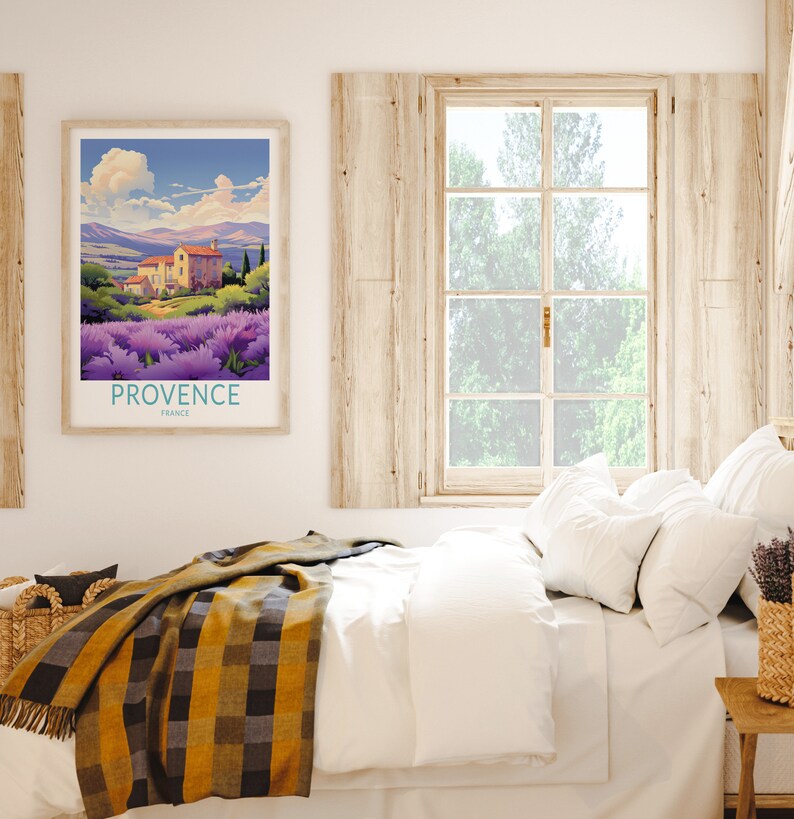 Provence France Travel Poster, Provence Landscape Poster Print ...