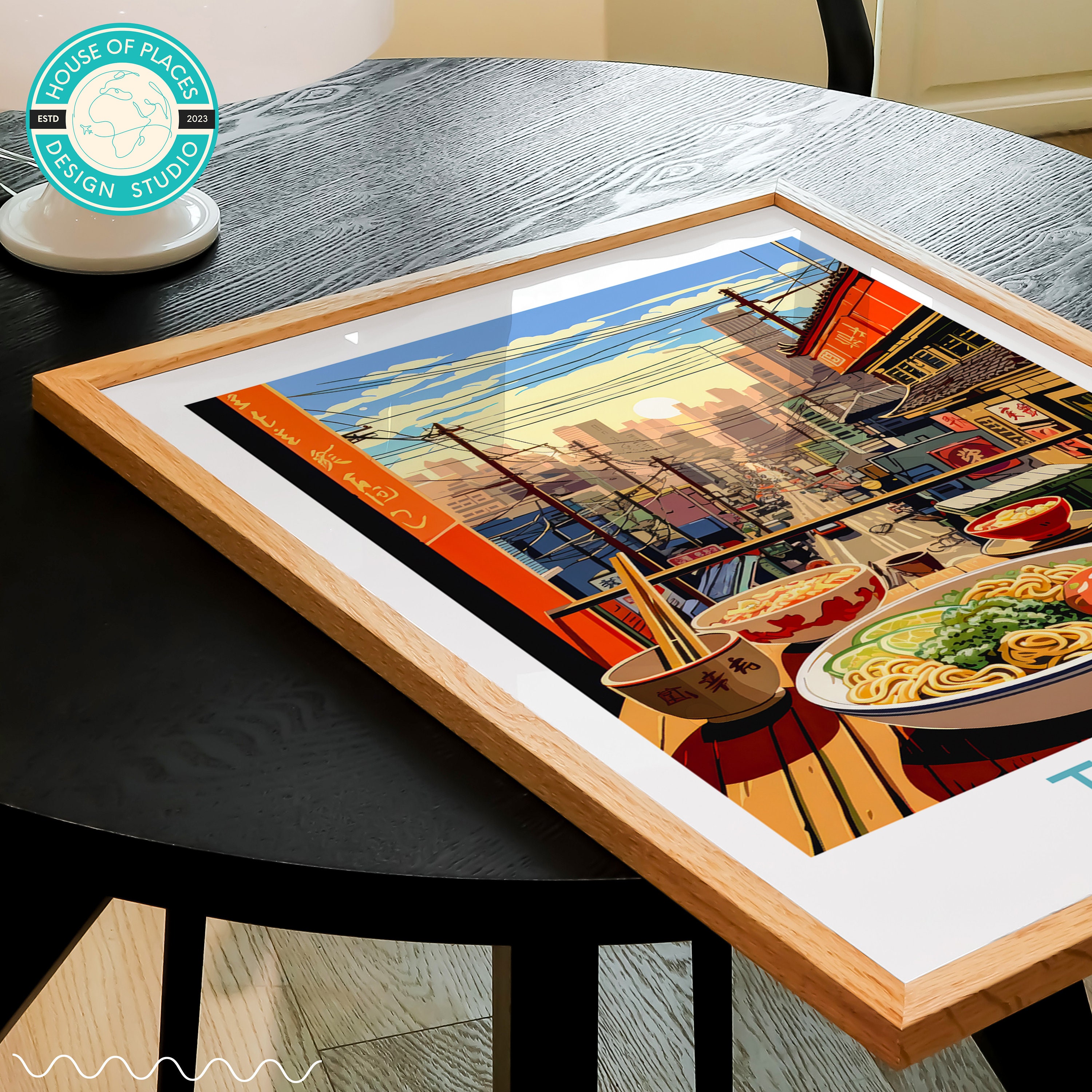 Tokyo Japan Ramen Food Wall Art Travel, Tokyo Travel Food Wall Art ...