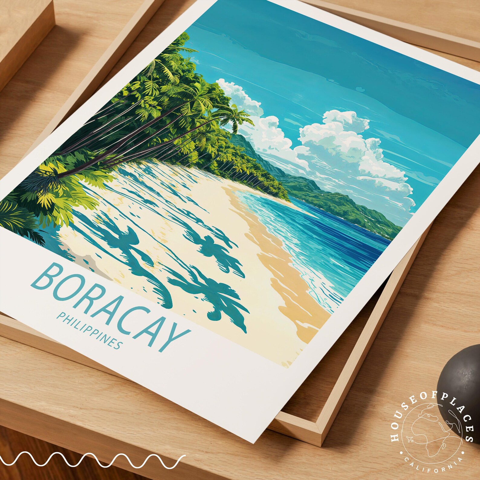 Boracay Philippines Wall Art Print, Philippines Travel Print, Boracay ...