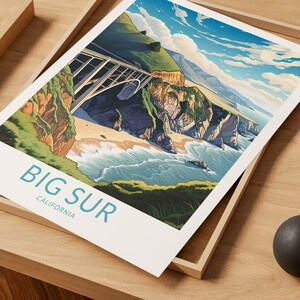 Big Sur Travel Print, California Big Sur Travel Poster, Travel Wall Art ...