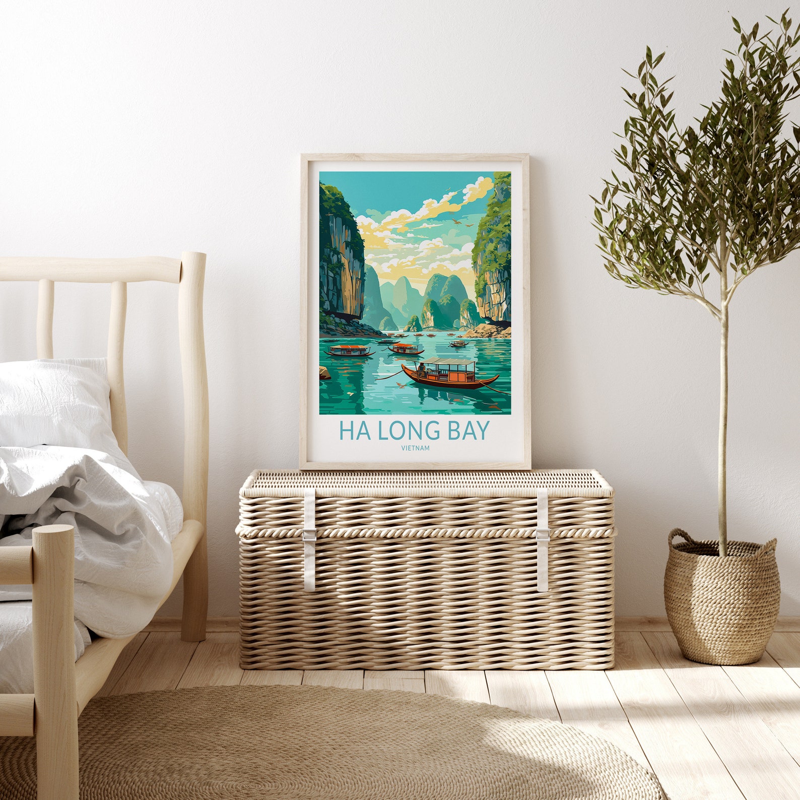 Ha Long Bay Vietnam Travel Print, Ha Long Bay Island Poster Print, Ha ...