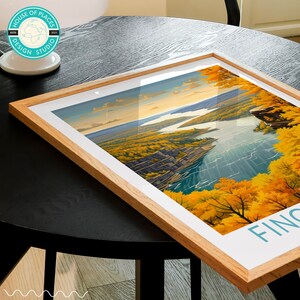 Finger Lakes New York Travel Poster, Finger Lakes Lake Ontario, Travel ...
