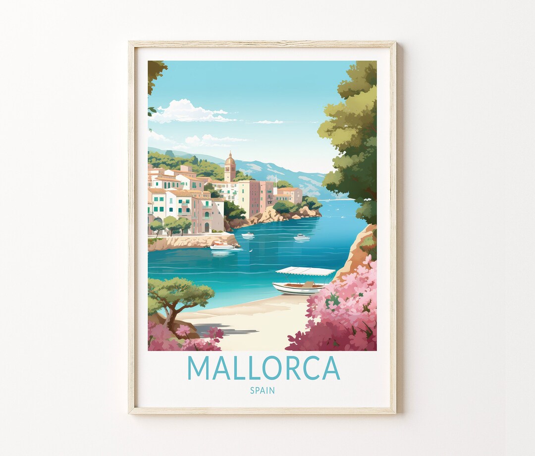 Mallorca Spain Travel Print, Mallorca Spain Travel Poster Gifts Print ...