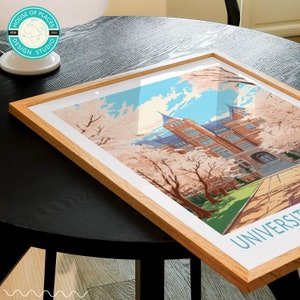 University of Washington Campus Seattle Travel Print, Seattle ...