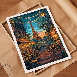 Paris France Poster, Paris Eiffel Tower France Wall Art, Paris France ...