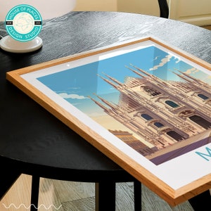 Milano City Travel Poster, Milano Italy Travel Poster Print, Italy ...