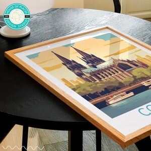 Cologne Travel Poster, Cologne Germany Poster Print, Cologne Custom ...