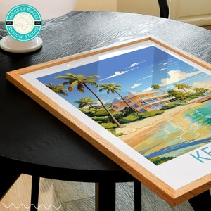 Key West Travel Poster, Florida Key West Print, Key West Custom Travel ...