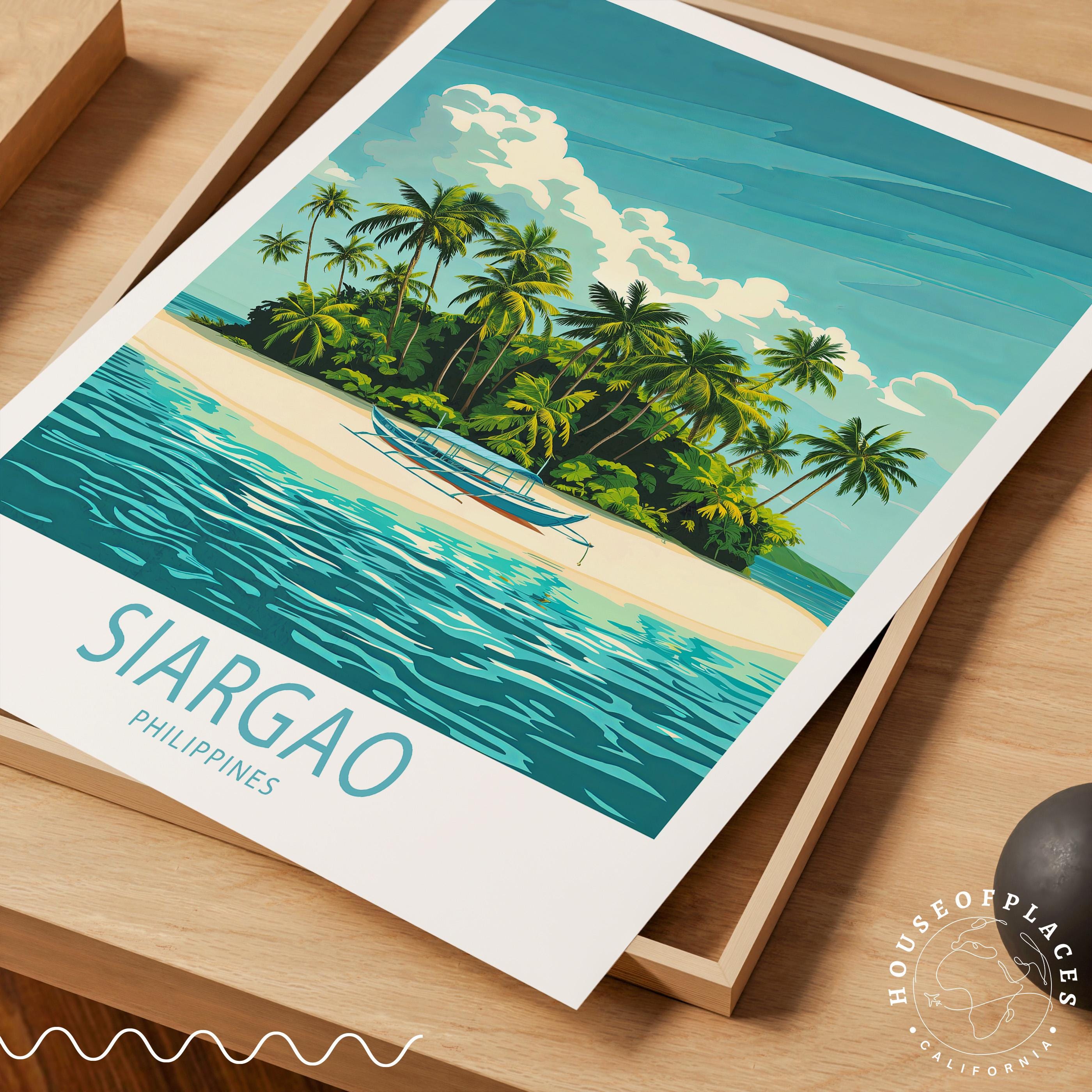 Siargao Philippines Travel Print, Siargao Travel Poster, Philippines ...