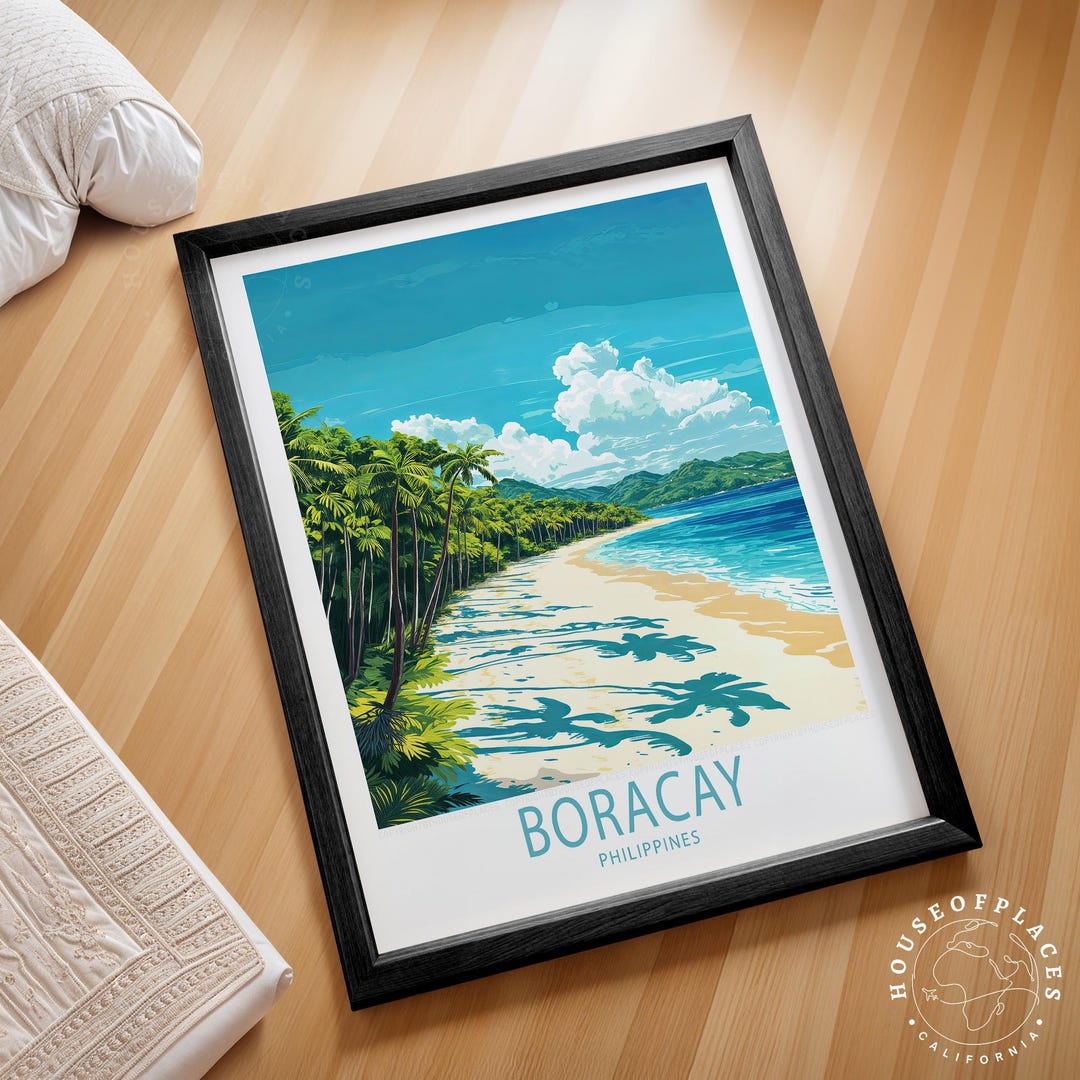 Boracay Philippines Wall Art Print, Philippines Travel Print, Boracay ...