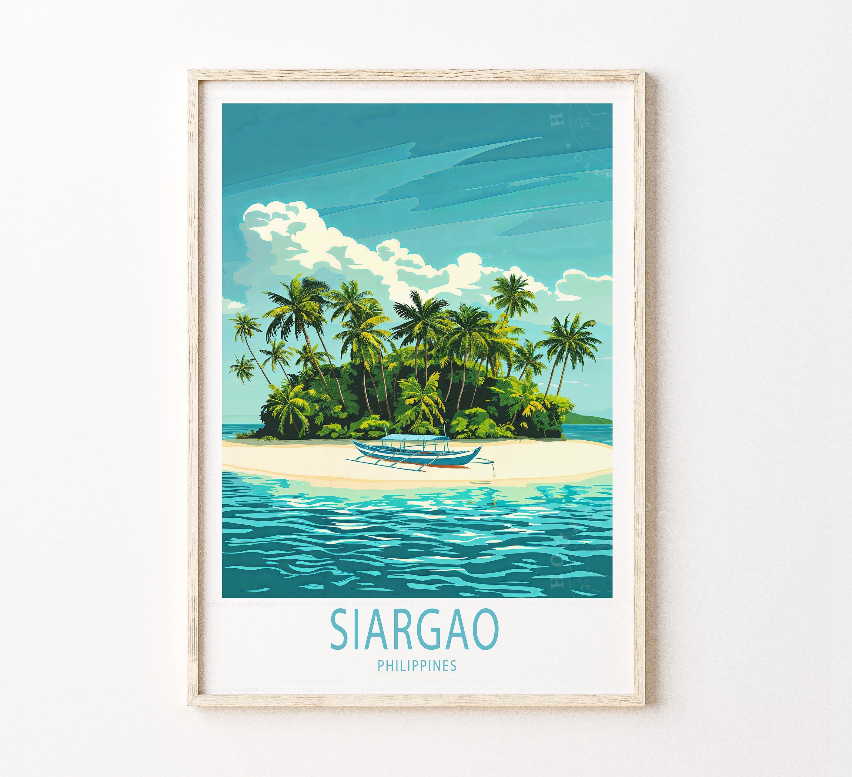 Siargao Philippines Travel Print, Siargao Travel Poster, Philippines ...
